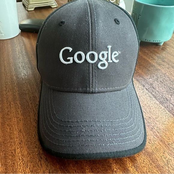 Nascar | Accessories | Google Logo Black Gray Ball Cap Hat Adult One Sz ...